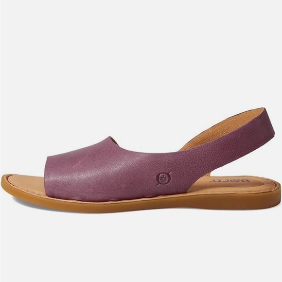 Born | Shoes | Brn Inlet Sling Leather Sandals Size 8 Plum Purple New ...